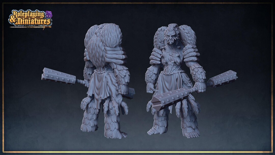 D&D Spider Orc Tribal Warrior RPG Model Tarantula Demon Roleplaying ...
