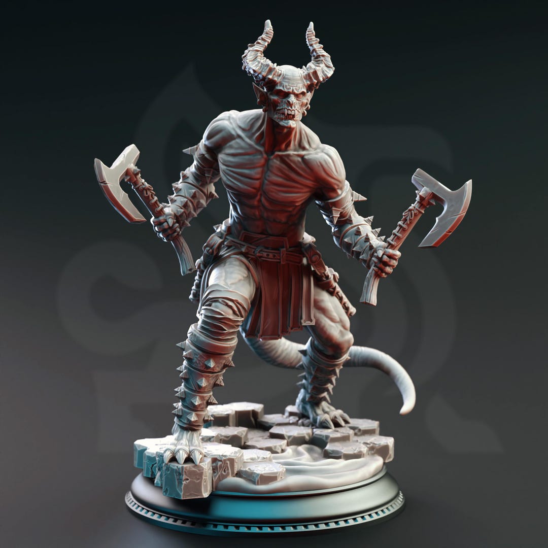 D&D Axe Demon of the Abyss | RPG Model | Demons of the Abyss - Nosmeni ...