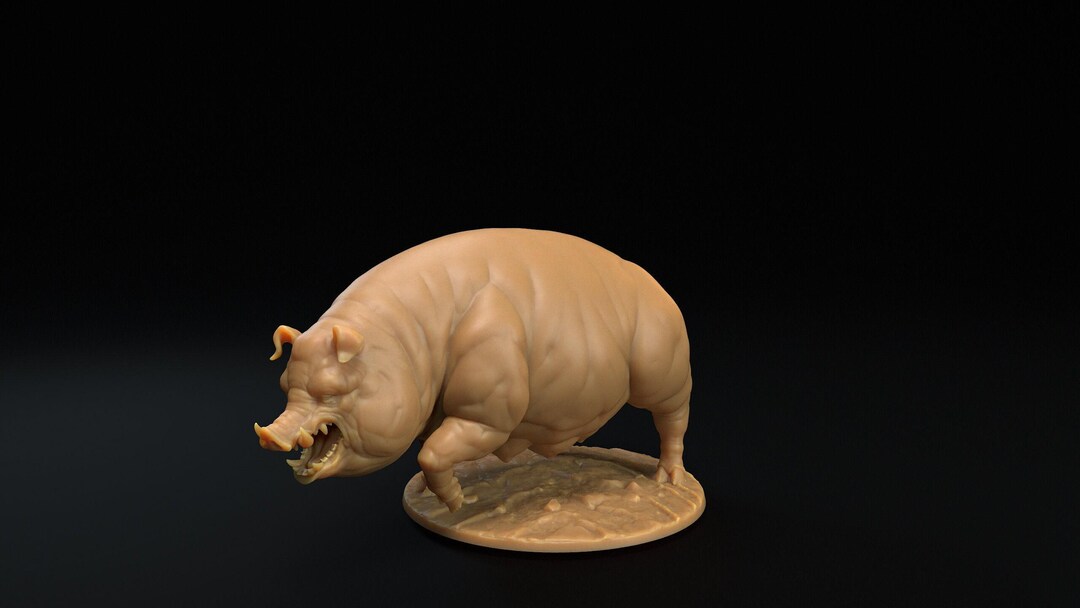 D&D Gluttonous Pig | RPG Model | Smutton the 5th - Giant Pig | by ...
