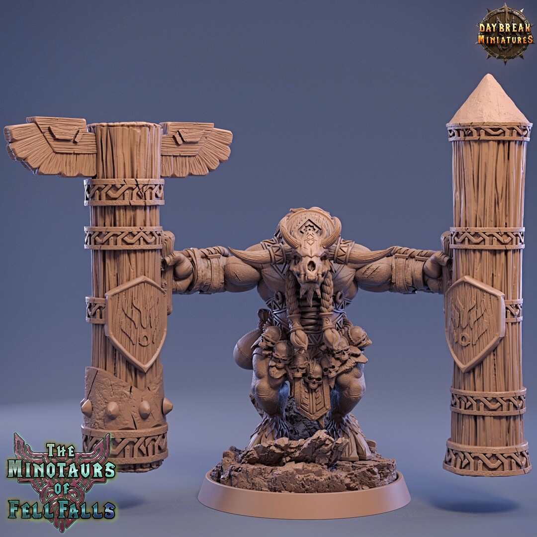 D&D Minotaur Barbarian / Monk RPG Model Jauger Bloodcrush by Daybreak ...