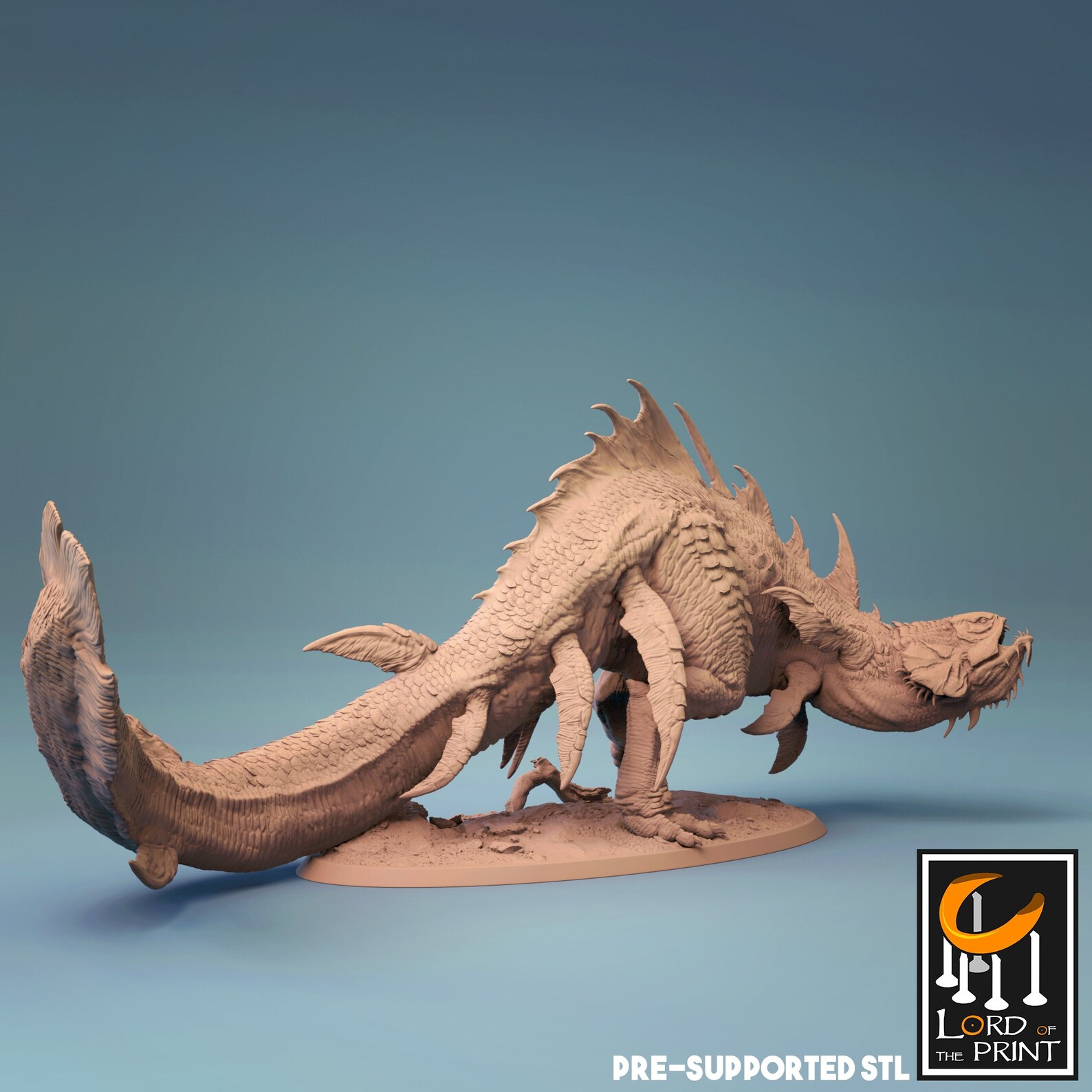 D&D Sea Monster RPG Model Depthwalker by Lord of the Print | Etsy