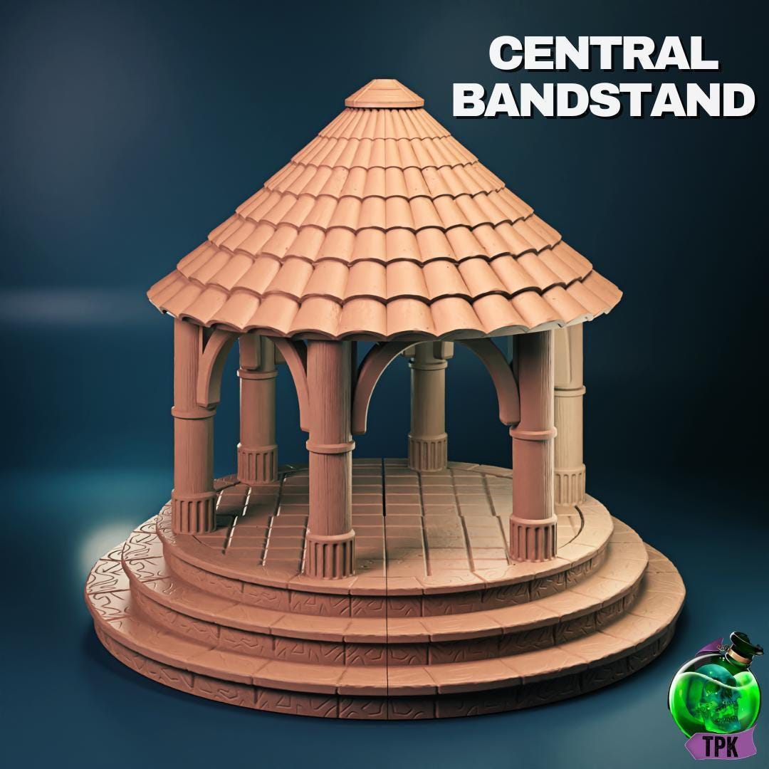 D&D Scenery Central Bandstand | RPG Model | Central Bandstand by TPK ...