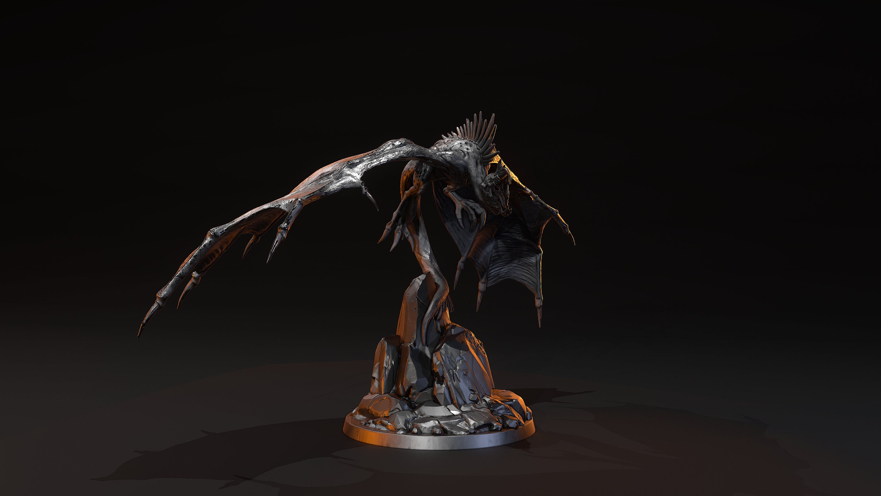 D&D Bat / Cloaker RPG Model Wasteland Bats by Dragon | Etsy