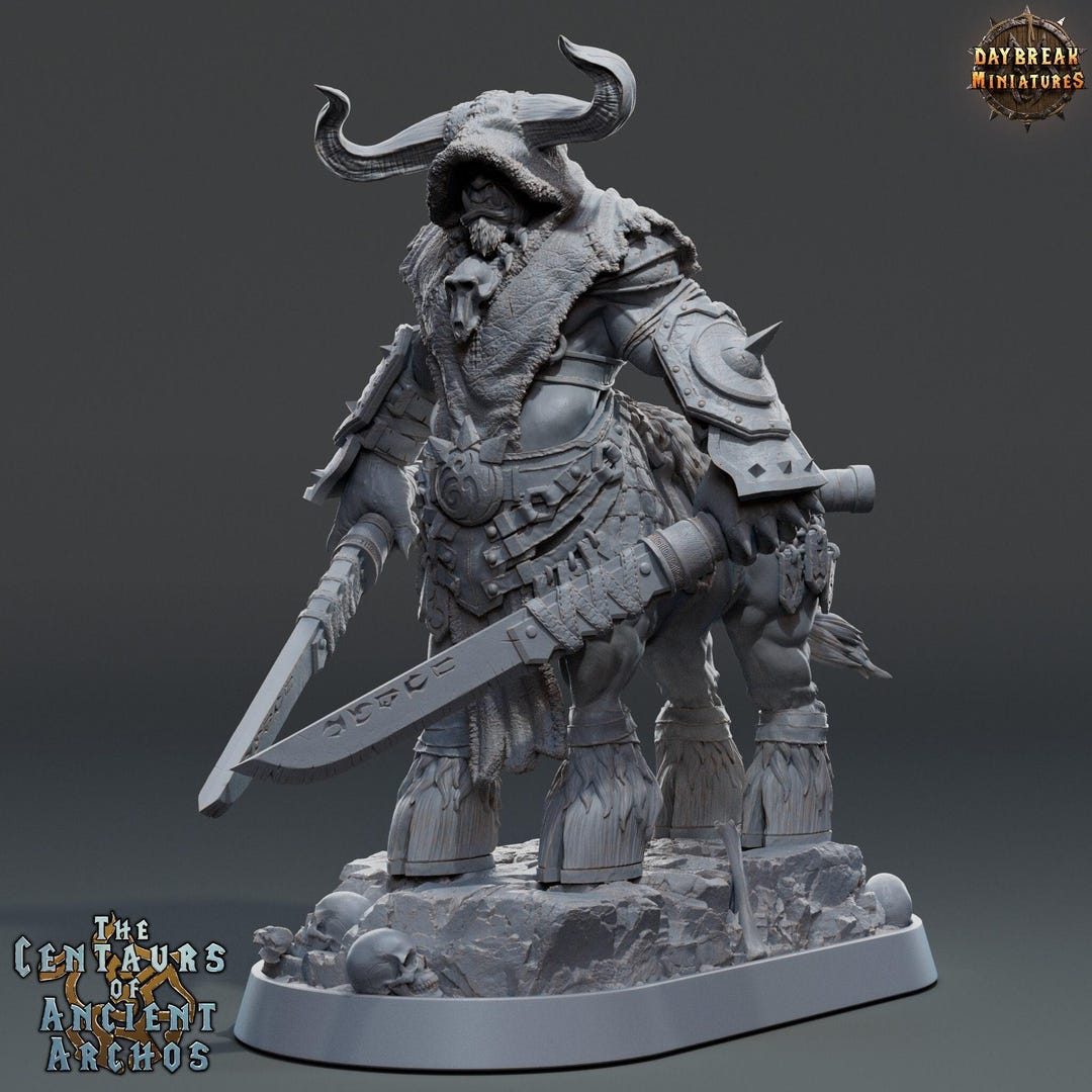 D&D Half Orc Centaur Rogue | RPG Model | Ferezs Castor | by Daybreak ...