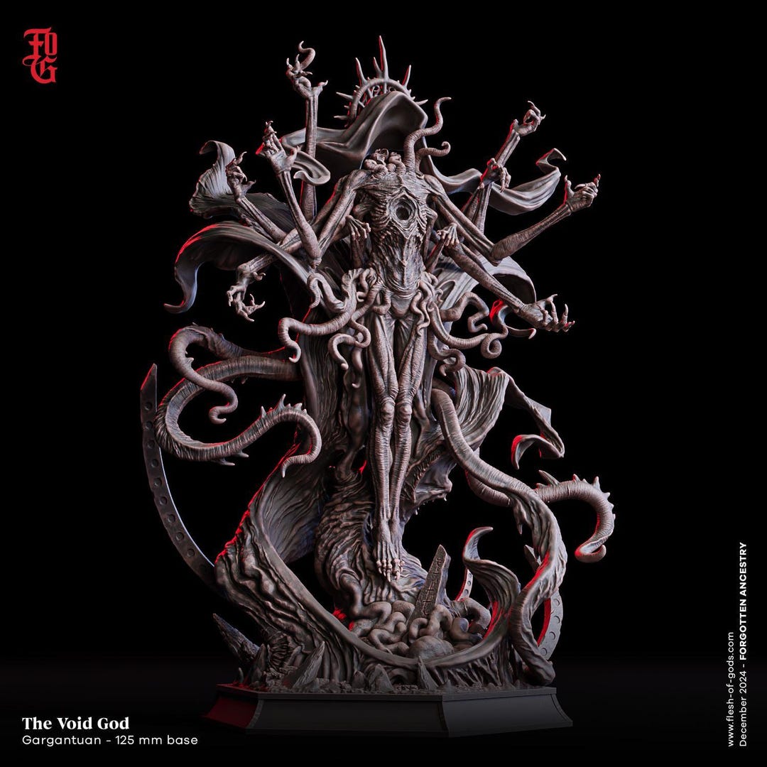 D&D God of the Void | RPG Model | the Void God | Flesh of Gods - Etsy