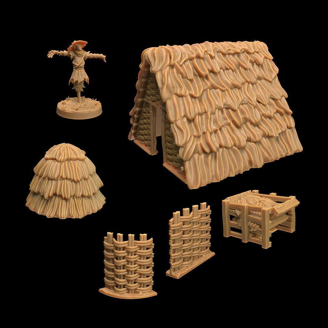 D&D Farm Terrain | RPG Model | by Dragon Trappers Lodge - Etsy