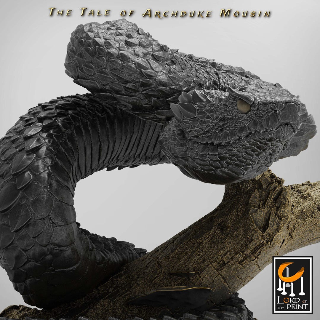 D&D Giant Serpent | RPG Model | Viper Snake by Rescale Miniatures - Etsy