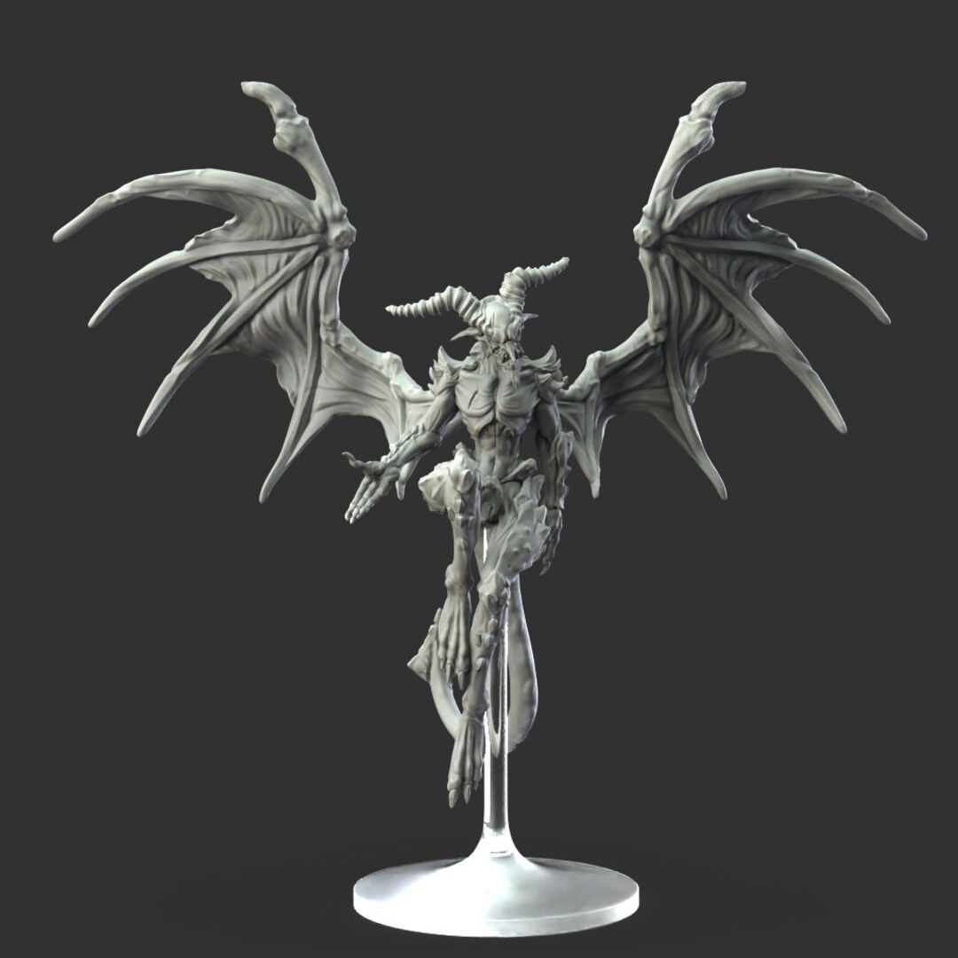 D&D Abyssal Demon RPG Model Dark Claw by Printed Obsession - Etsy