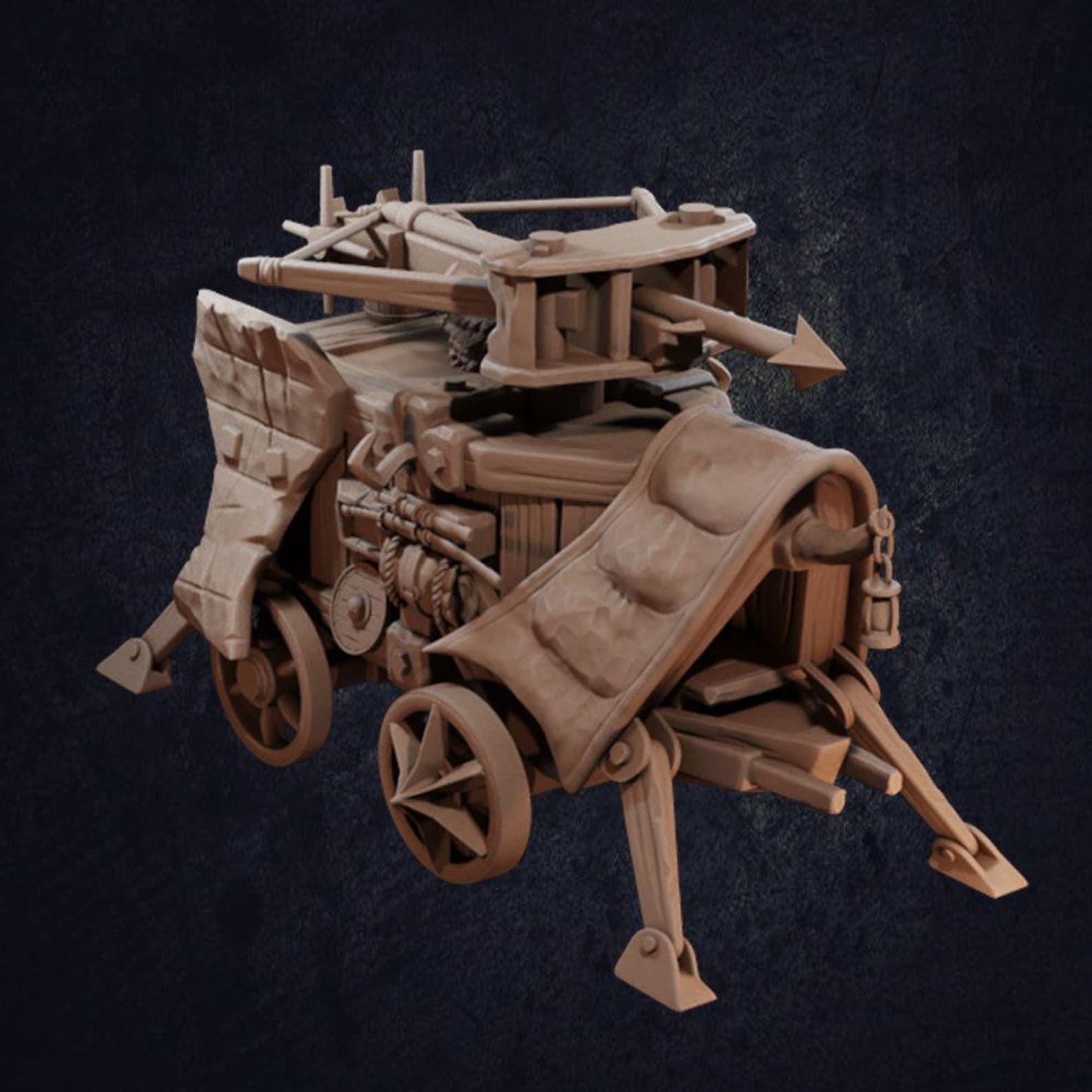 D&D Large Ballista Wagon | RPG Model | by Dragon Trappers Lodge - Etsy