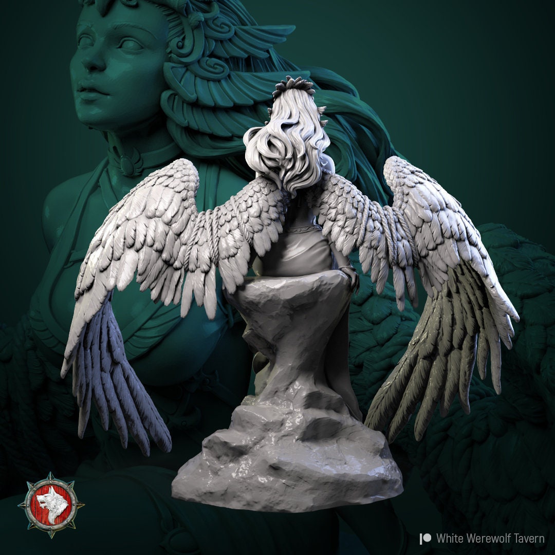 D&D Female Angel / Solar RPG Model Dark Angel by White - Etsy