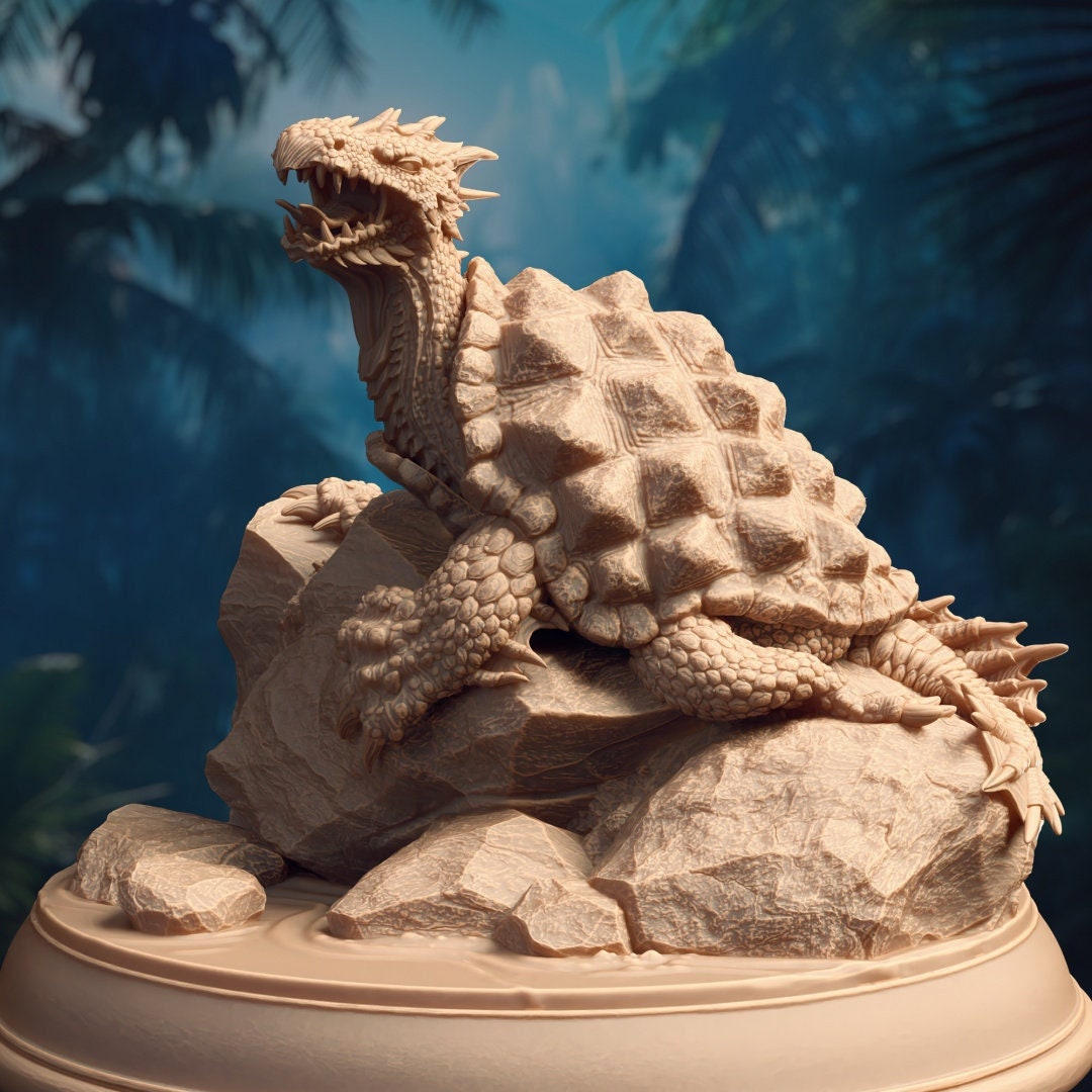 D&D Dragon Turtle Hatchling RPG Model Testidi Dragon Turtle Hatchling ...