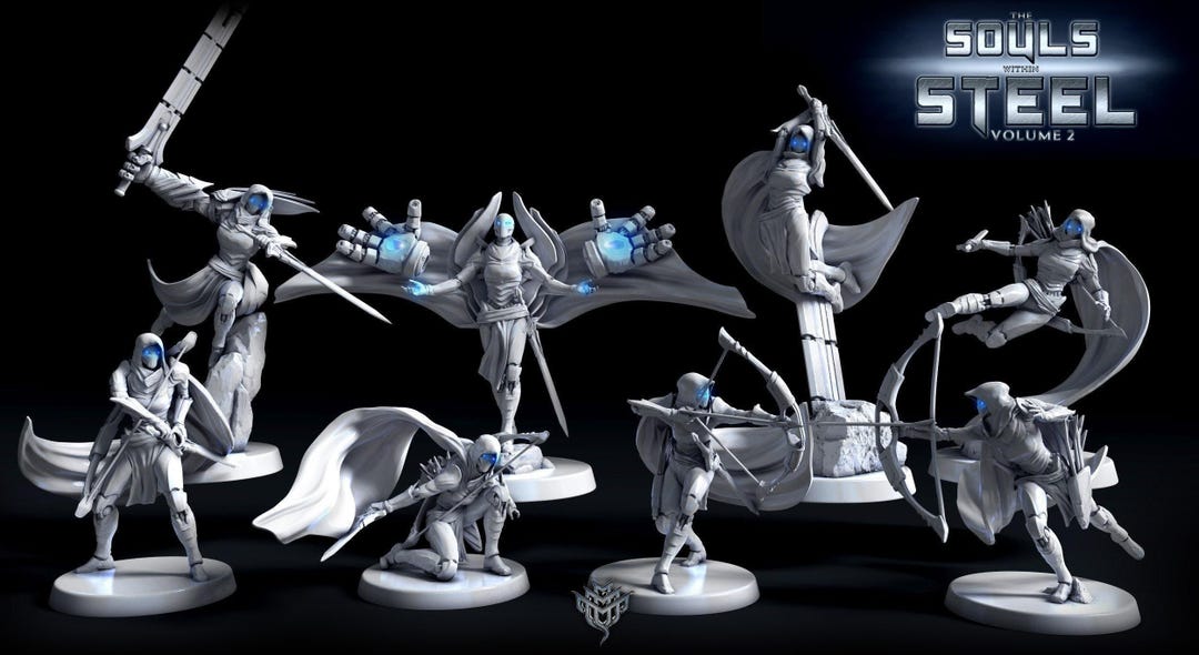 D&D / Shadowrun Cyborg Fantasy Assassins | RPG Model | Argent Defenders ...