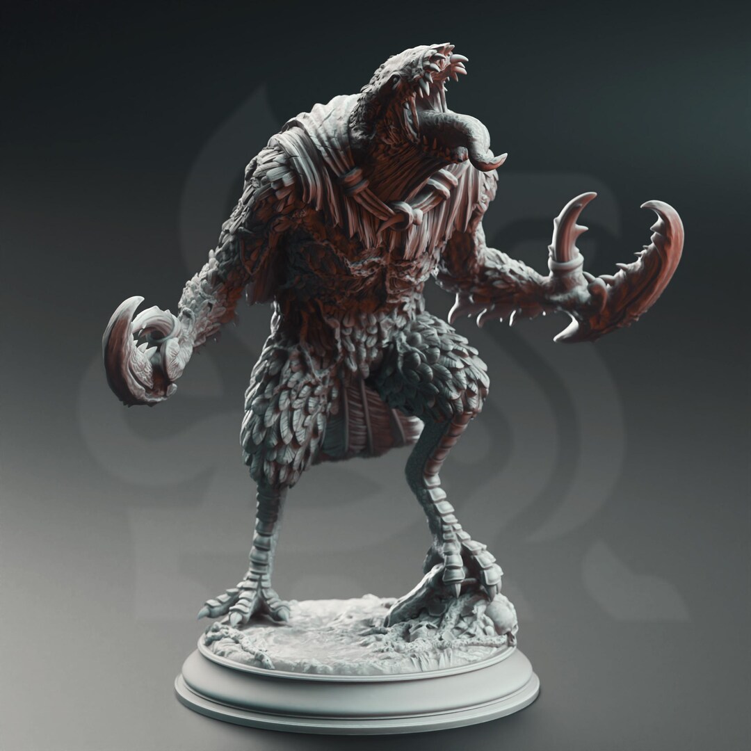 D&D Eldritch Corrupted Kenku | RPG Model | Ravenous Crows - Corvid ...