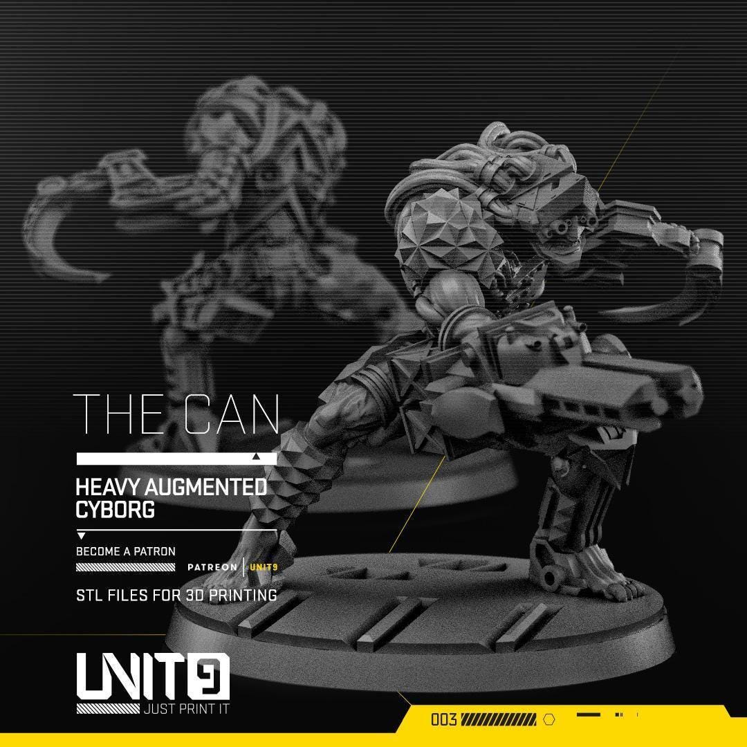 Cyberpunk Heavy Augmented Cyborg | RPG Model | the Can - Heavy ...