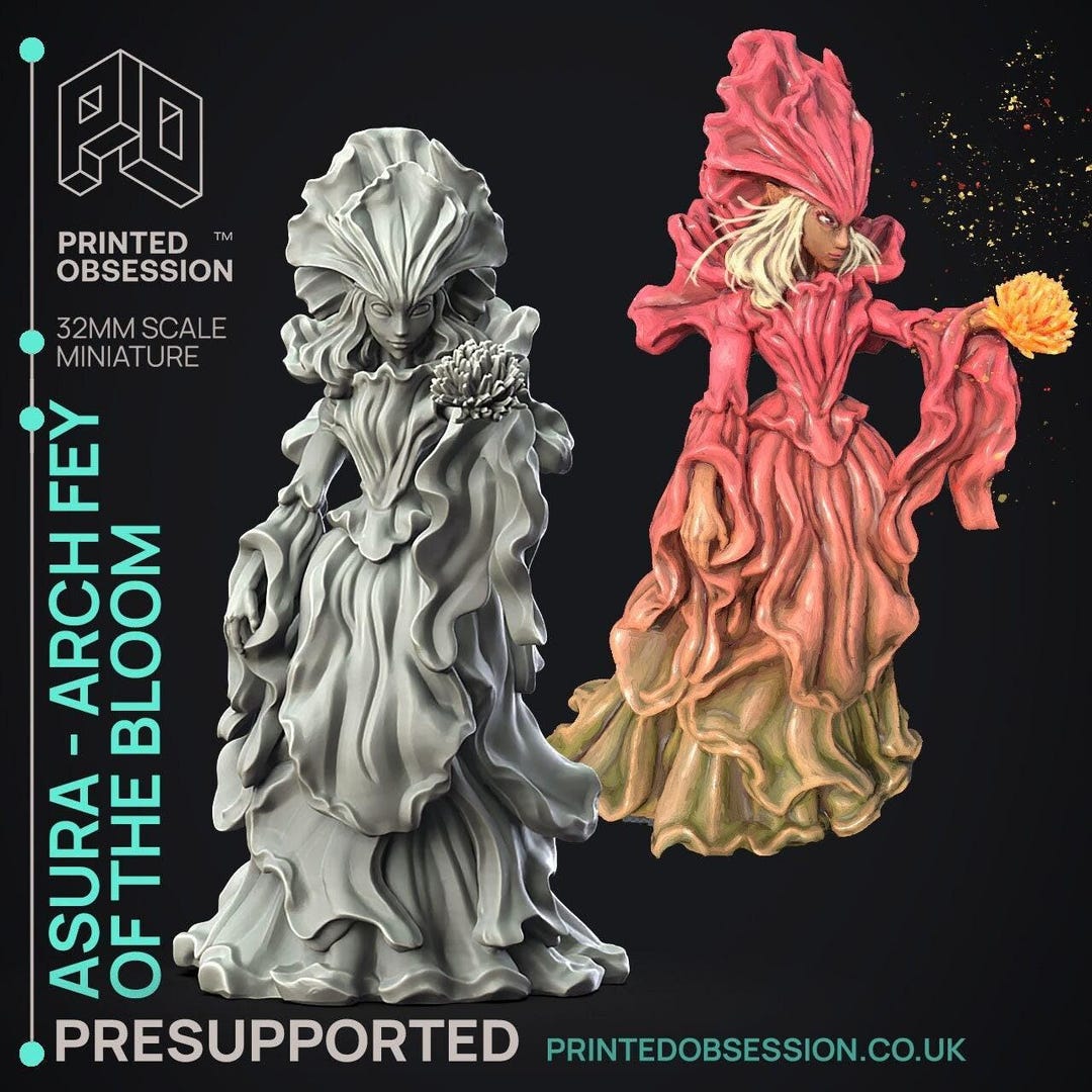 D&D Female Archfey Patron | RPG Model | Asura - Arch Fey of the Blossom ...