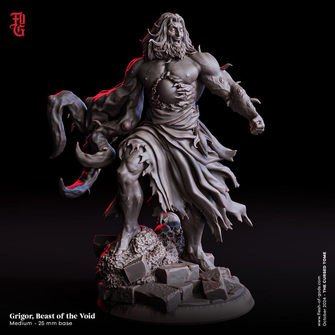 D&D Warlock / Psychotic Great Old One | RPG Model | Grigor, Beast of ...