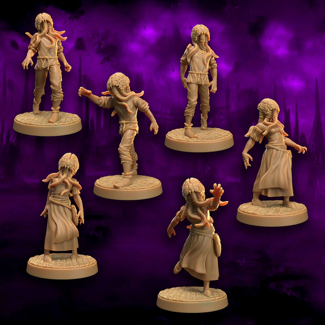 D&D Brain Parasite Victims RPG Model by Dragon Trappers Lodge - Etsy
