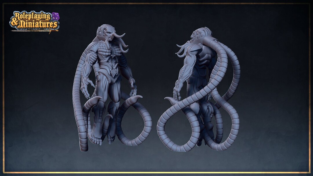 D&D Predator Cthulhu Illithid RPG Model Sci-fi Mindflayer Roleplaying ...