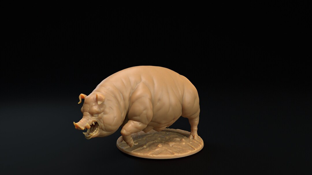 D&D Gluttonous Pig RPG Model Smutton the 5th Giant Pig by Dragon ...