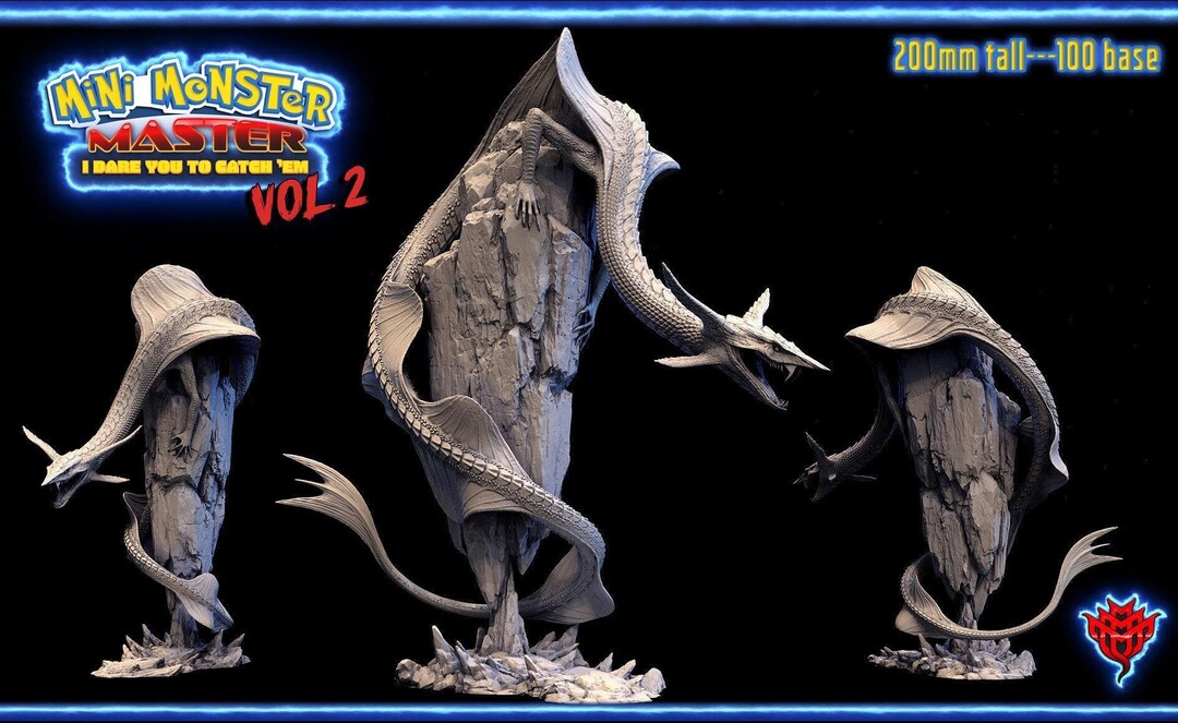 D&D Mutated Giant Snake RPG Model Skyfall Serpent by Mini Monster ...