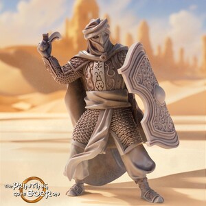 D&D Desert Fighter Soldiers | RPG Model | Easterner Swordsmen | by the ...