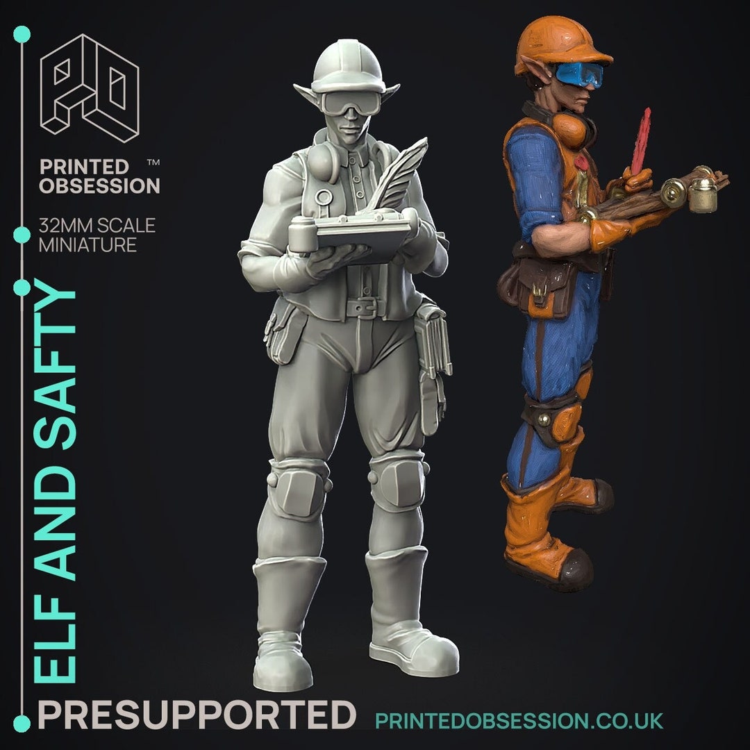 Shadowrun Elf and Safety Inspector RPG Model Elf and Safety by Printed ...