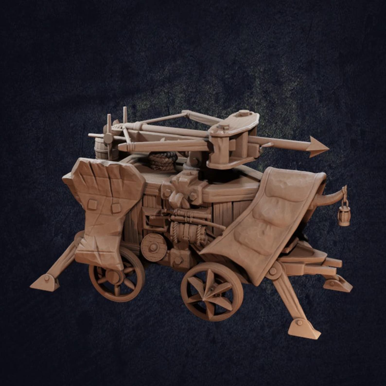 D&D Large Ballista Wagon | RPG Model | by Dragon Trappers Lodge - Etsy