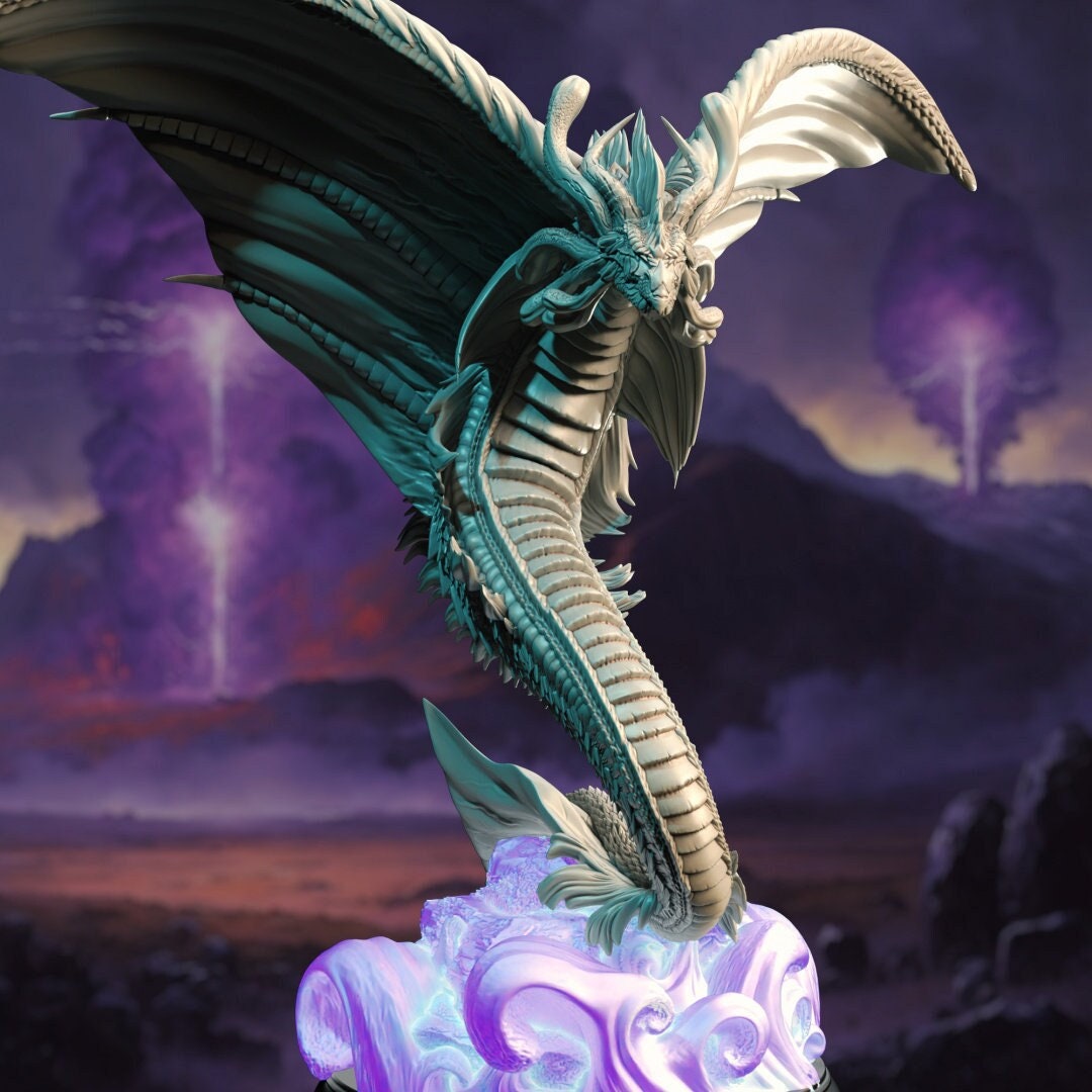 D&D Young Abyss Mana Wyrm RPG Model Fyrindel Juvenile Mana Wyrm by DM ...