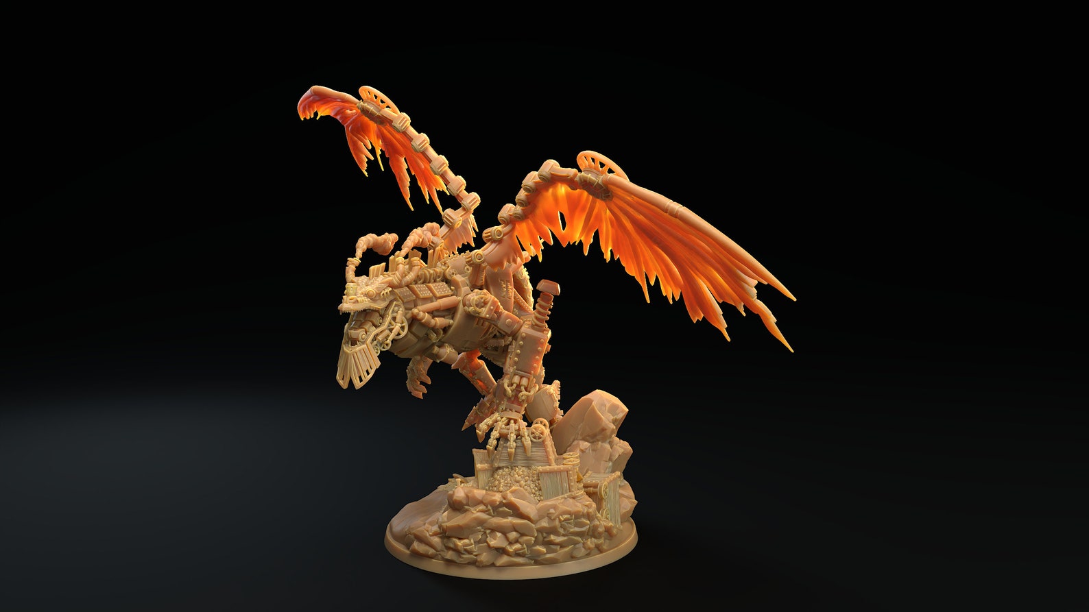 D&D Warforged / Clockwork Dragon RPG Model Train Dragon by - Etsy