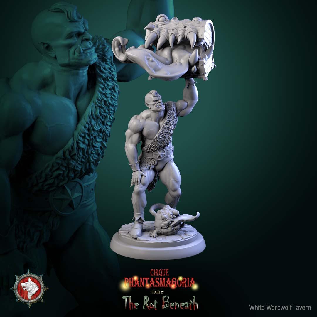 D&D Half Orc Strongman Mimic Chest Lifter | RPG Model | the Green ...