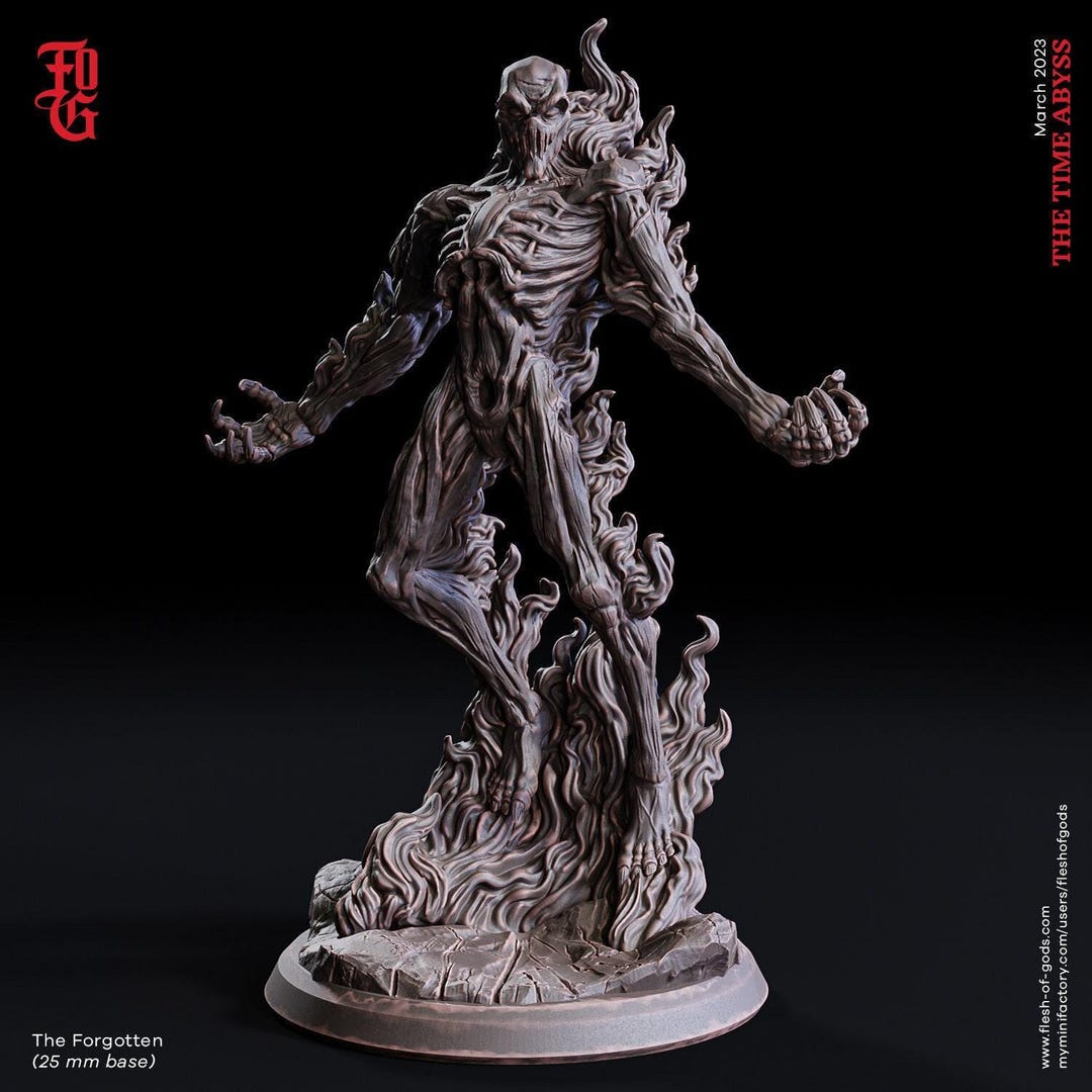 D&D Abyss Smoke Demon | RPG Model | the Forgotten | by Flesh of Gods - Etsy
