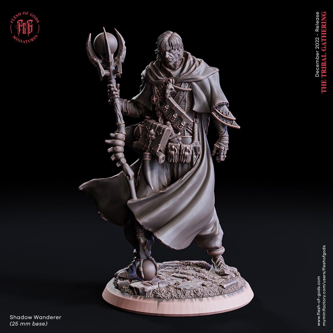 D&D Evil Warlock / Wizard RPG Model Shadow Wanderer by Flesh of Gods ...