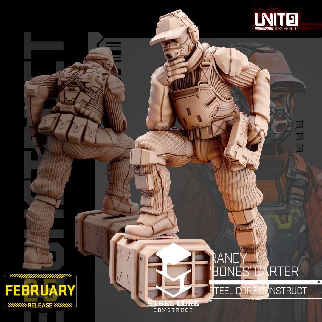 Cyberpunk Construction Site Guard | RPG Model | Randy by Unit9 - Etsy