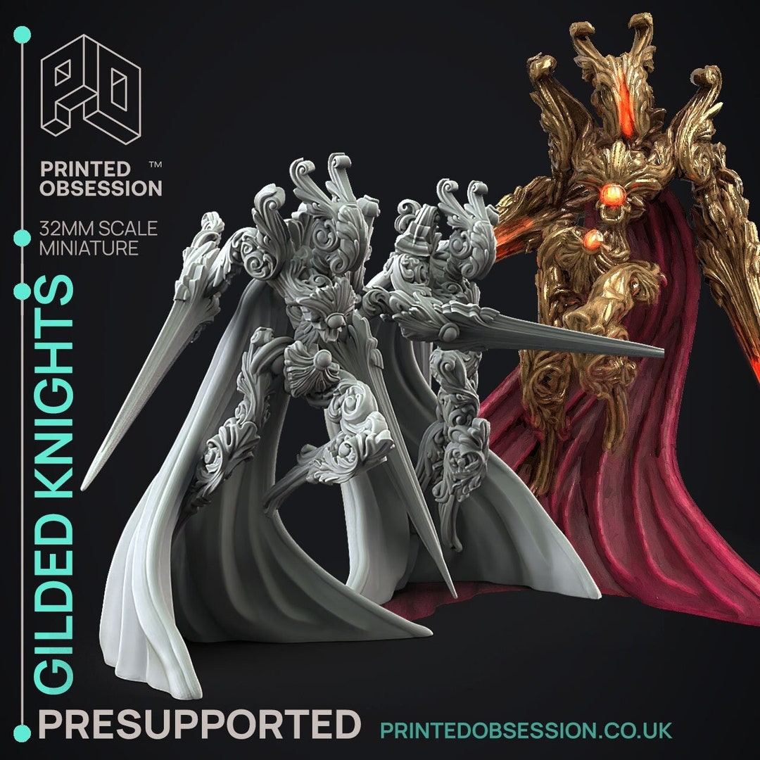 D&D Royal Animated Armor | RPG Model | Gilded Knights | by Printed Obsession - Etsy