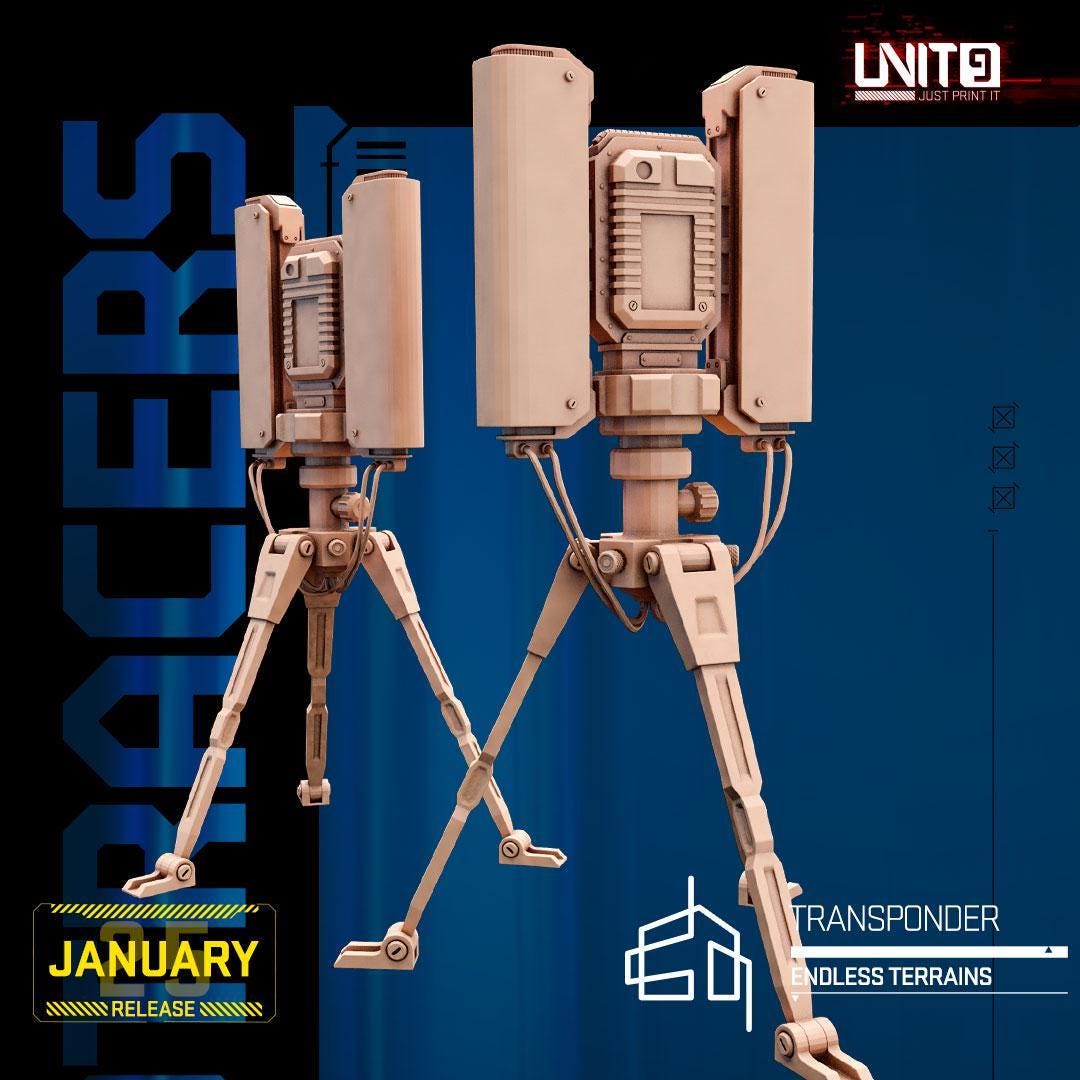Cyberpunk Terrain - Transponder | Rpg Model | TRANSPONDER by Unit9 ...