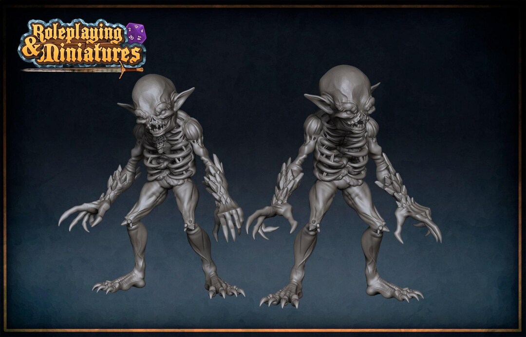 D&D Undead Nekker | RPG Model | Devourer | by Roleplaying + Miniatures ...