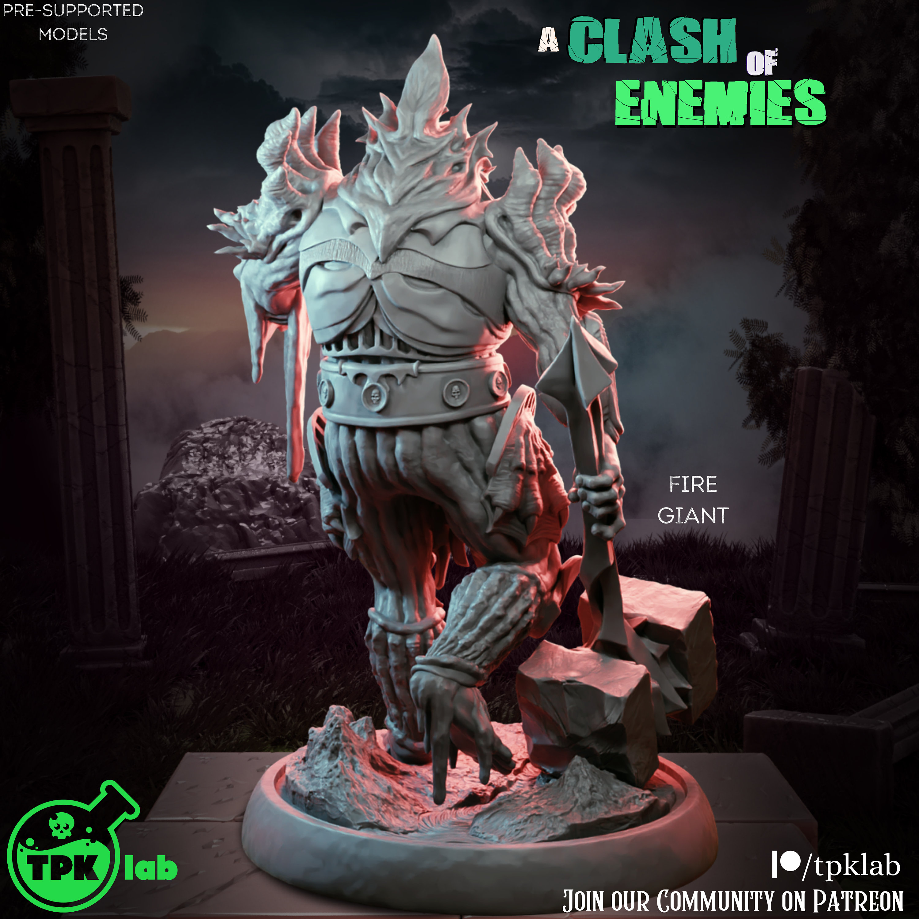 D&D Fire Giant RPG Model by TPK LAB - Etsy