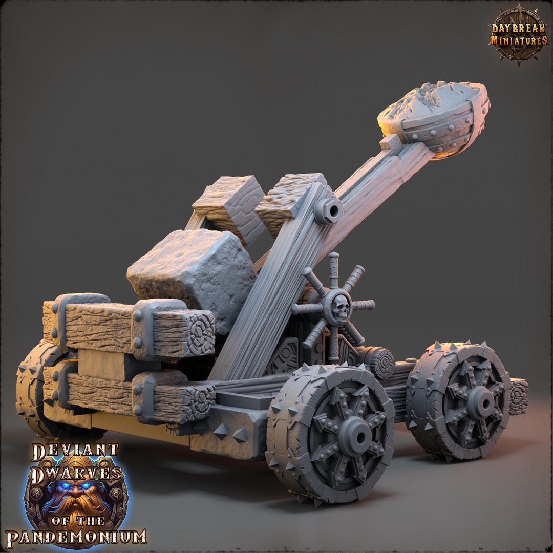 D&D Chaos Catapult Terrain | RPG Model | Chaos Catapult of the Deviants ...