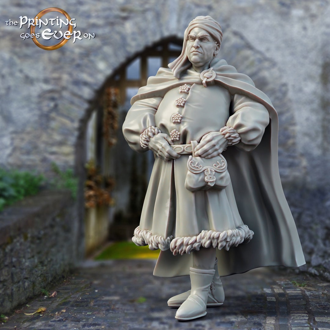 D&D Male Noble RPG Model Male Noble by the Printing Goes Ever On - Etsy