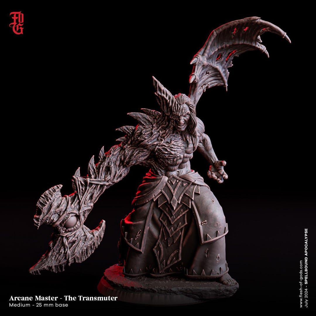 D&D Flesh Transmutation Wizard RPG Model Arcane Master the Transmuter ...