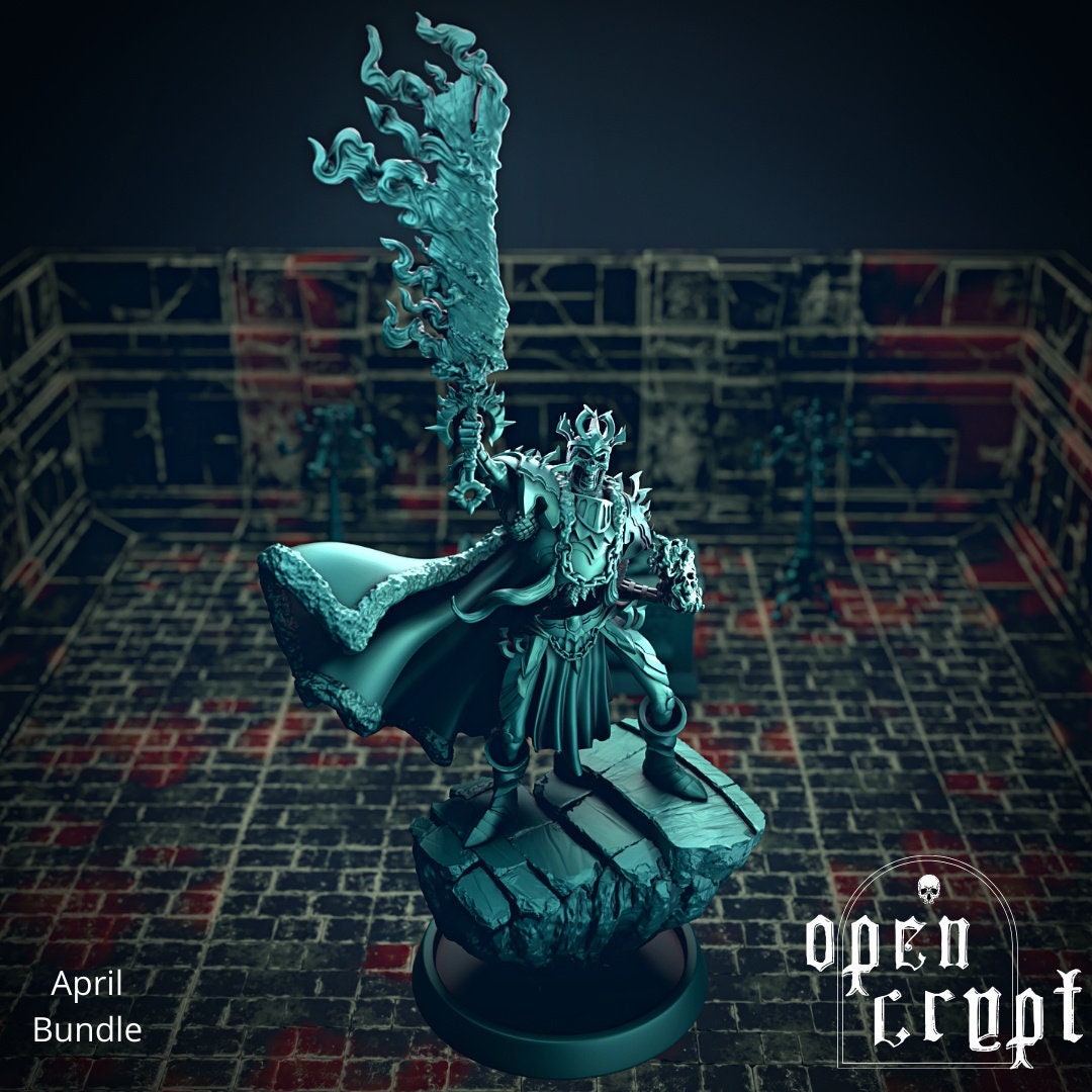 D&D Lich Warrior King RPG Model Justus the Corrupted Sovereign by TPK ...