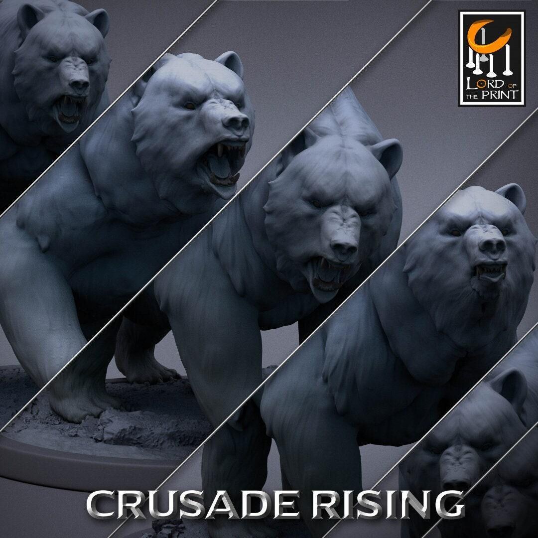 D&D Wild Bears | RPG Model | Wild Bear | by Rescale Miniatures - Etsy