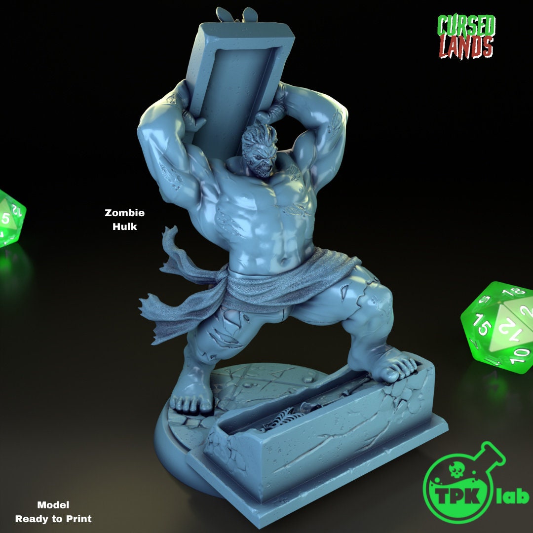 D&D Enraged Zombie Brute RPG Model by TPK LAB - Etsy