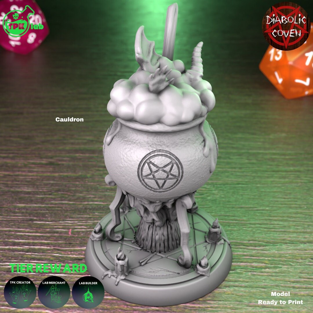 D&D Cauldron Scenery RPG Model Cauldron by TPK LAB - Etsy