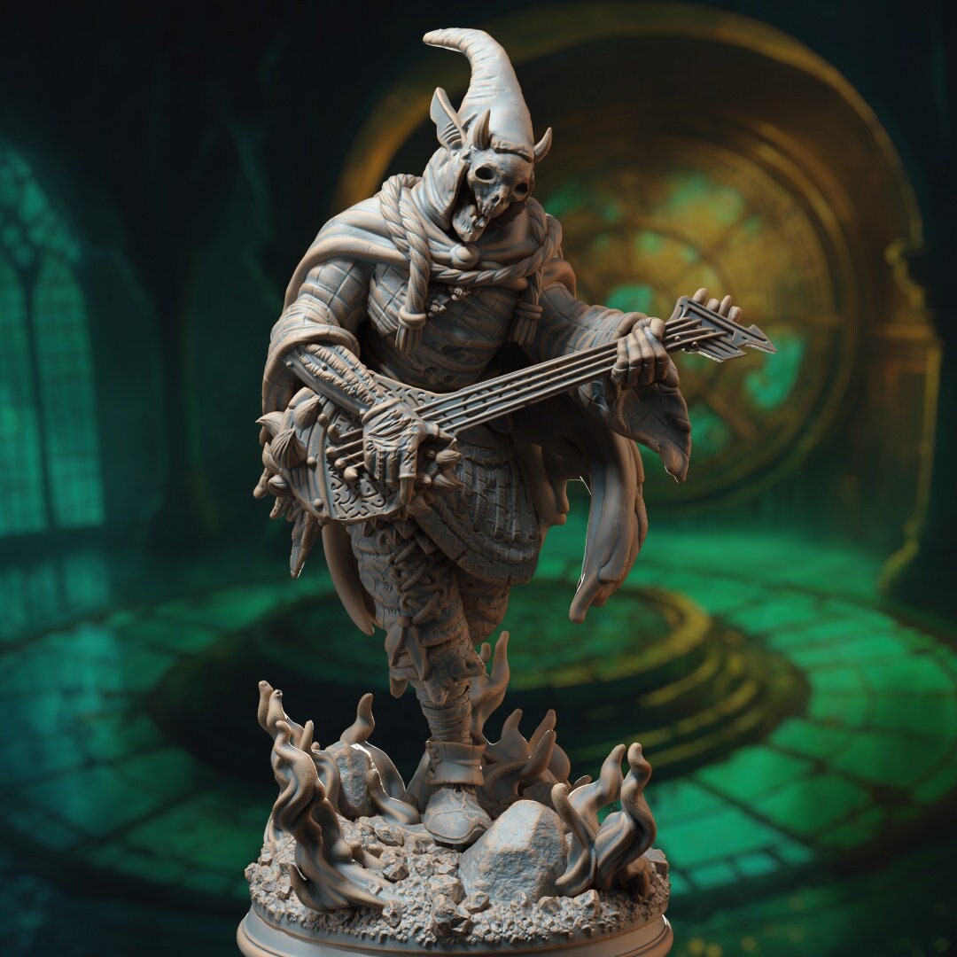 D&D Demon Bard RPG Model the Travelling Jack Demonic Jester by DM Stash ...