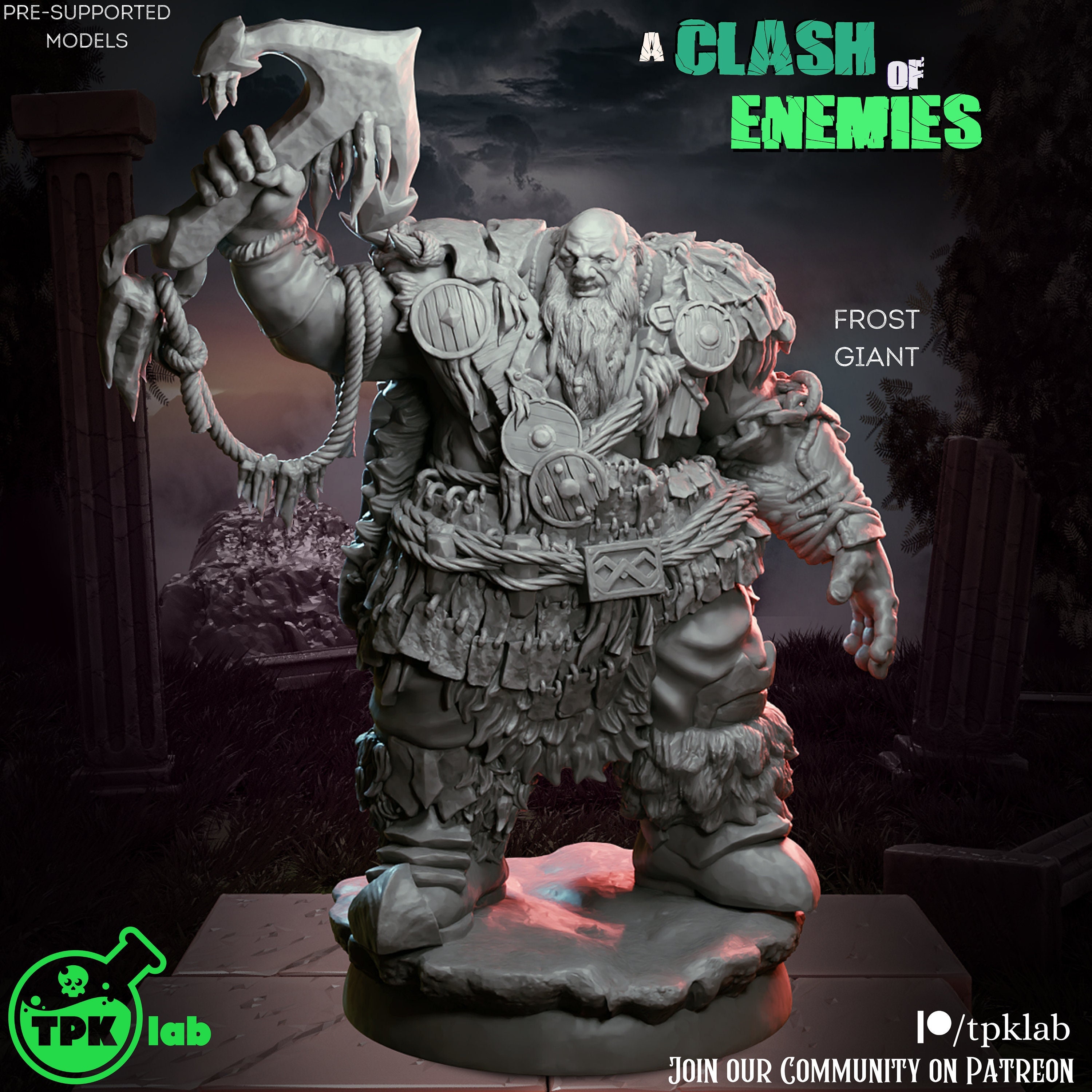 D&D Frost Giant RPG Model by TPK LAB - Etsy