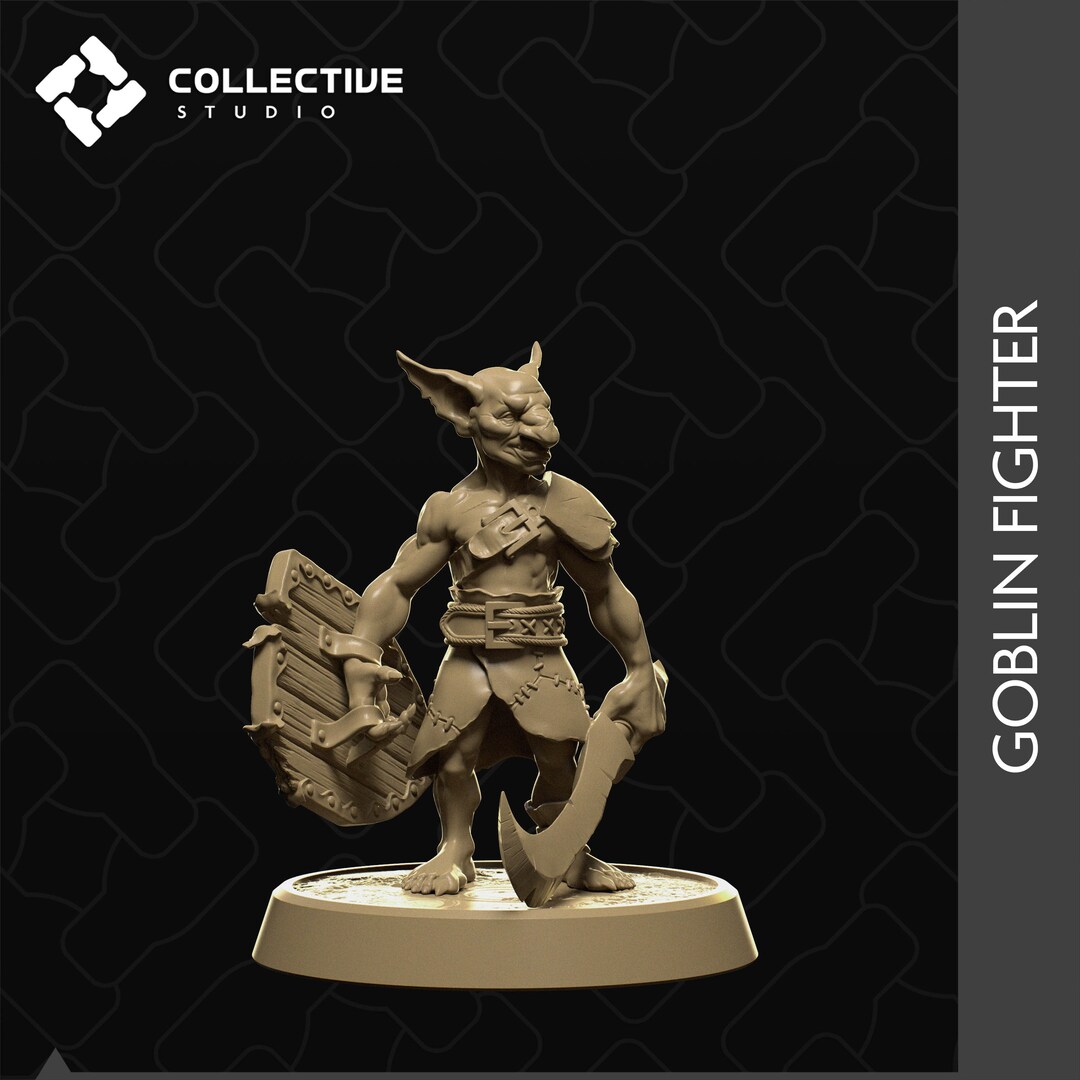 D&D Goblin Fighter RPG Model Goblin Fighter by Collective Studio - Etsy