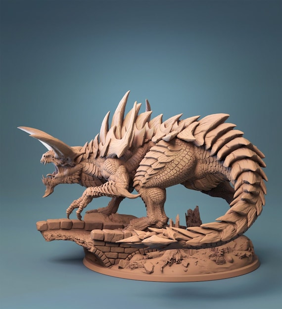 D&D Tarrasque RPG Model Tarrasque by Lord of the Print - Etsy Australia