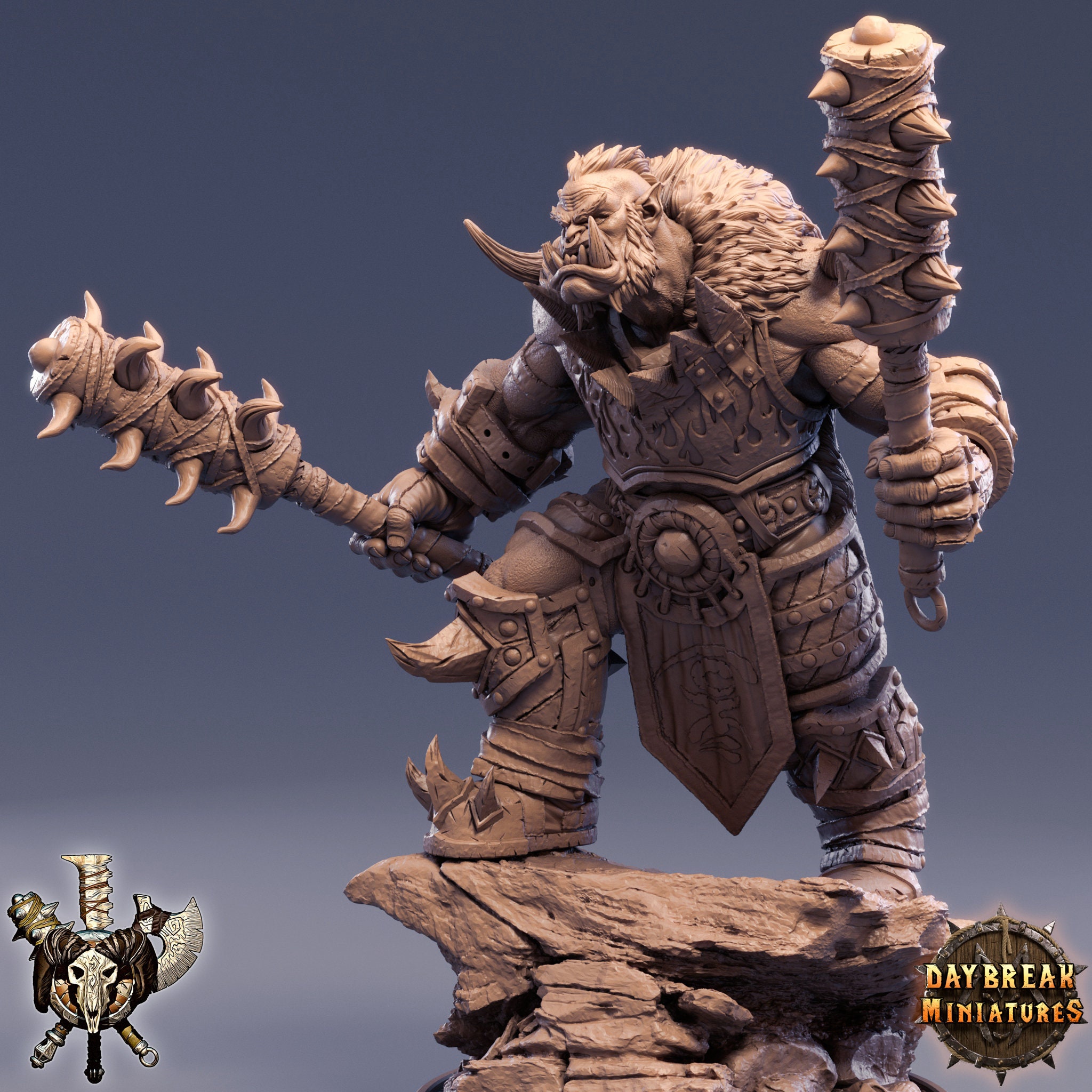 D&D Orc Tribal Barbarian RPG Model Shaaka Ram by Daybreak - Etsy Australia