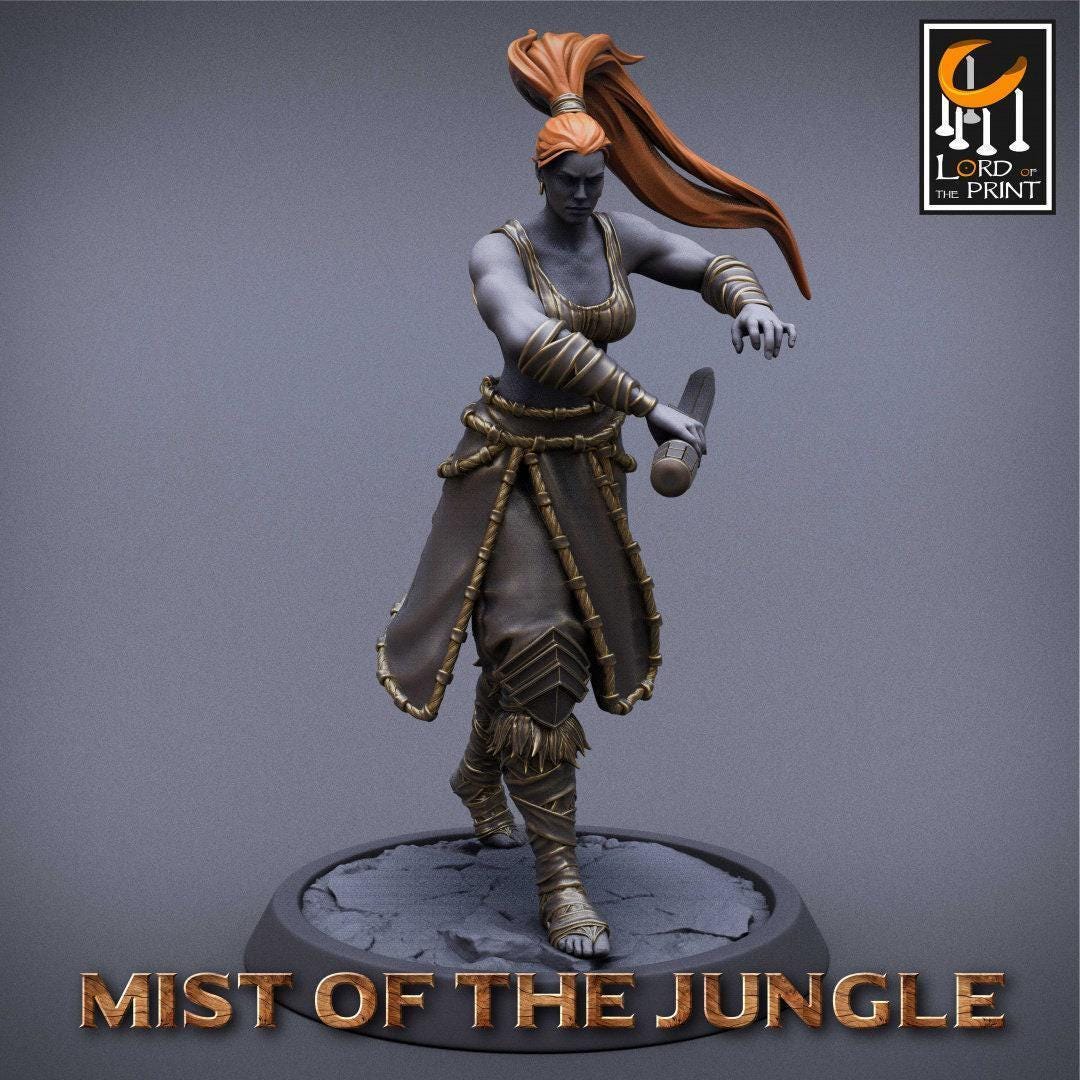 D&D Female Tavern Brawlers | RPG Model | Heavy Amazon Dagger Squadron ...